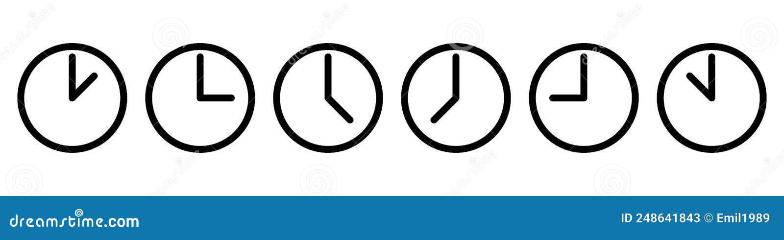 Timer Icon Symbol Set Simple Design Stock Illustration - Illustration ...