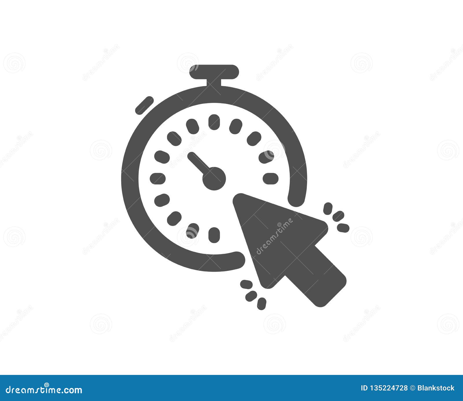 Timer Icon. Time or Clock Sign. Vector Stock Vector - Illustration of ...