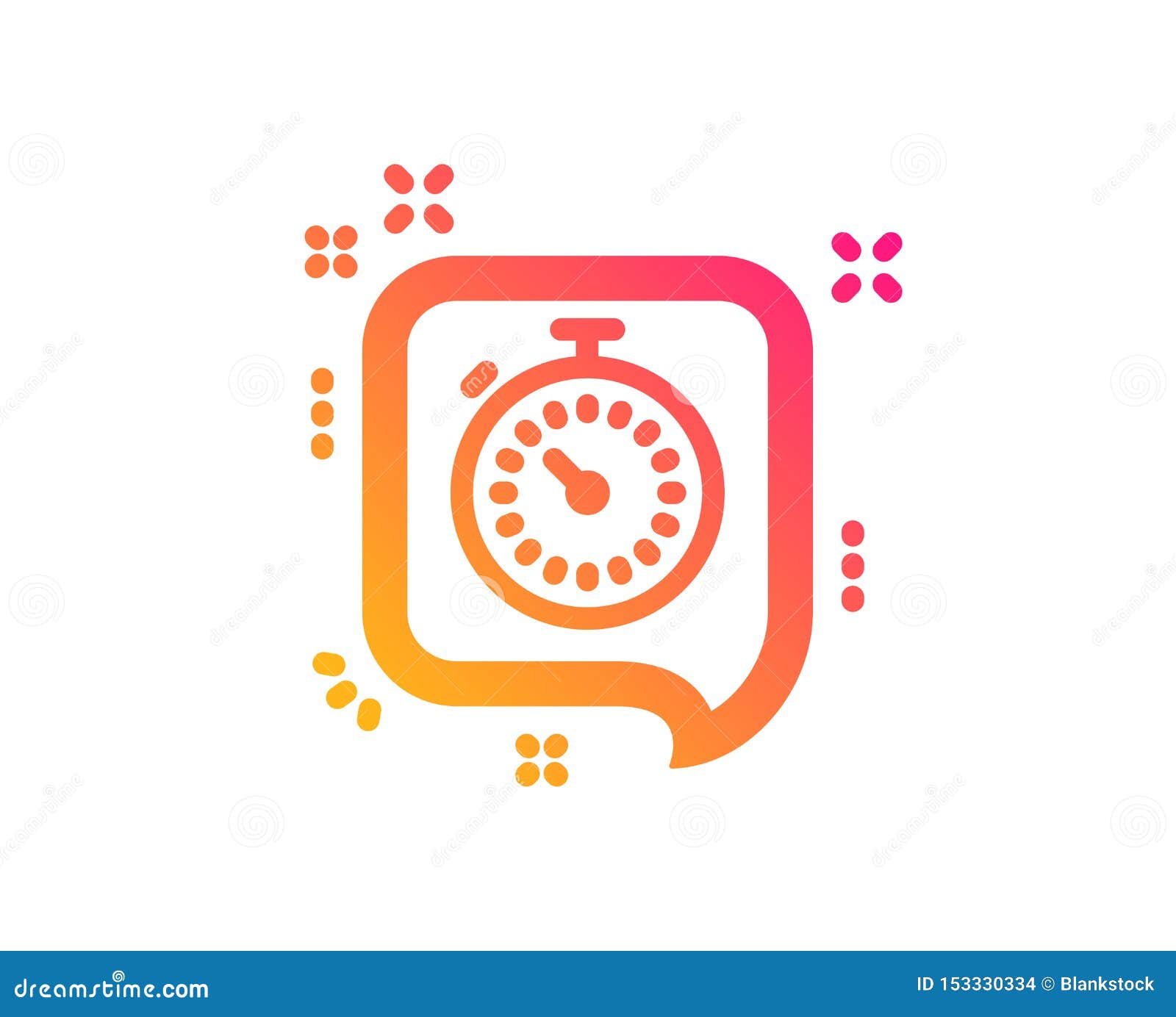 Timer Icon. Time or Clock Sign. Vector Stock Vector - Illustration of ...