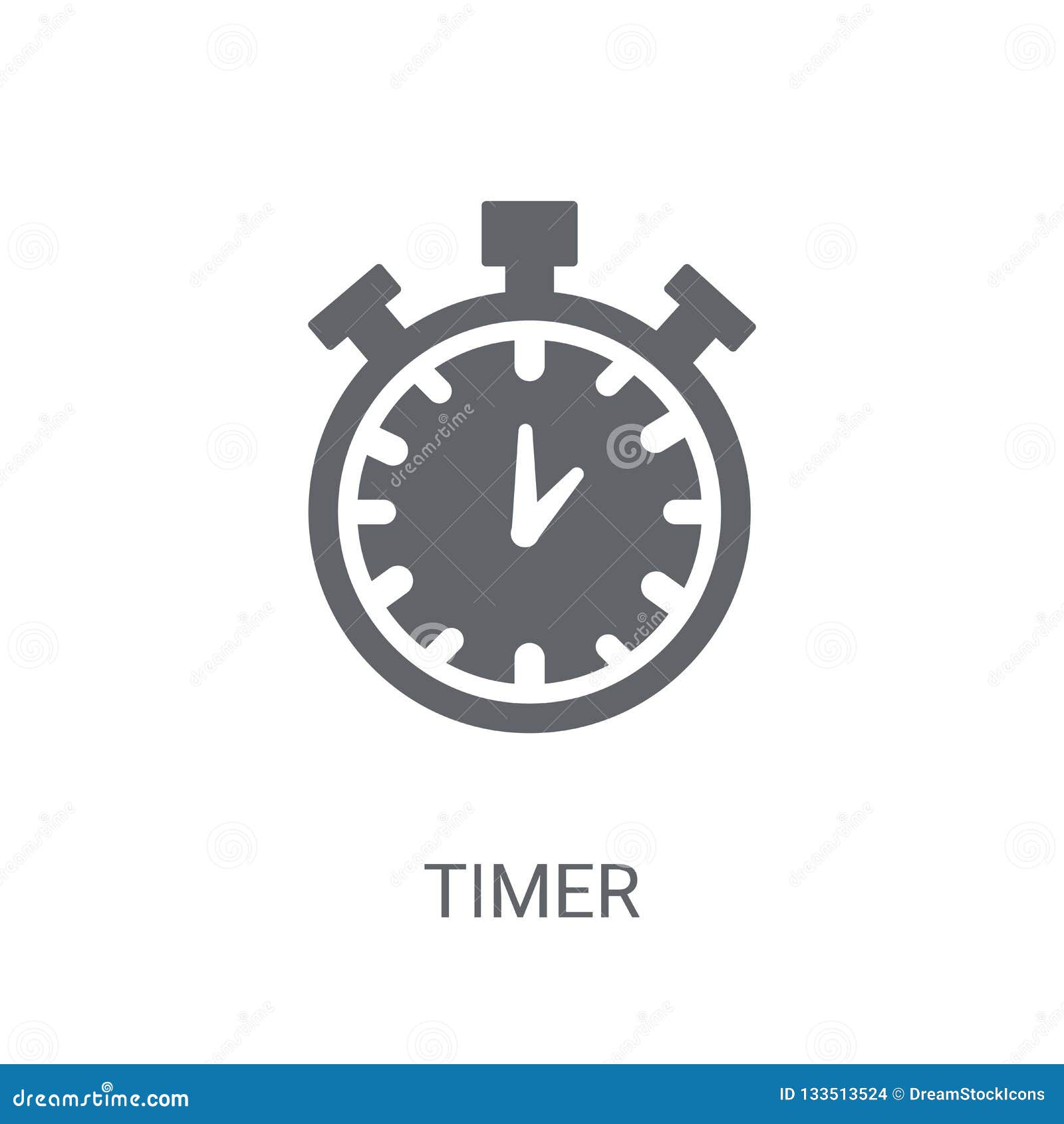 Timer Icon. Trendy Timer Logo Concept on White Background from H Stock ...