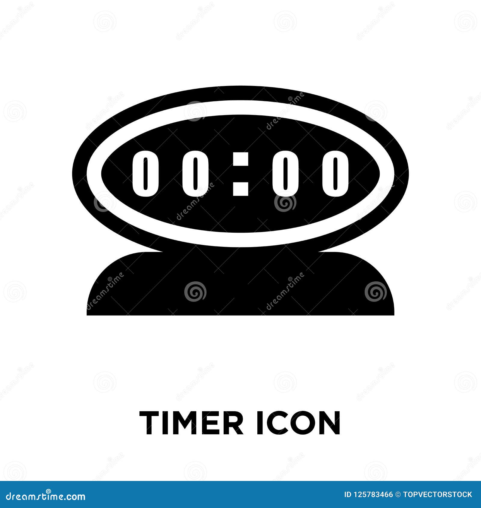 Timer Icon Vector Isolated On White Background Logo Concept Of Stock