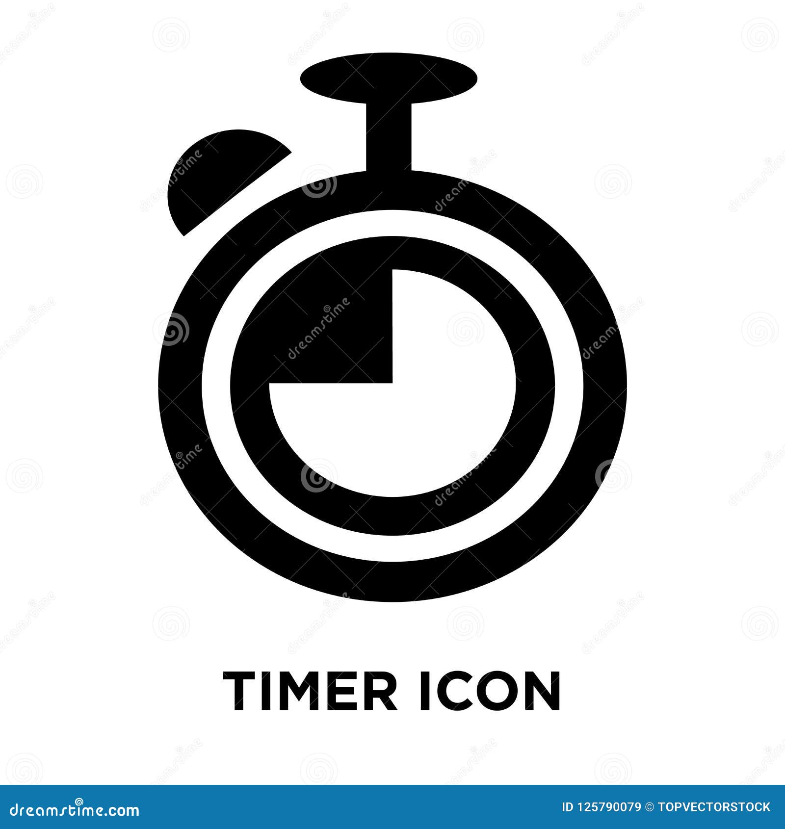 Timer Icon Vector Isolated on White Background, Logo Concept of Stock ...