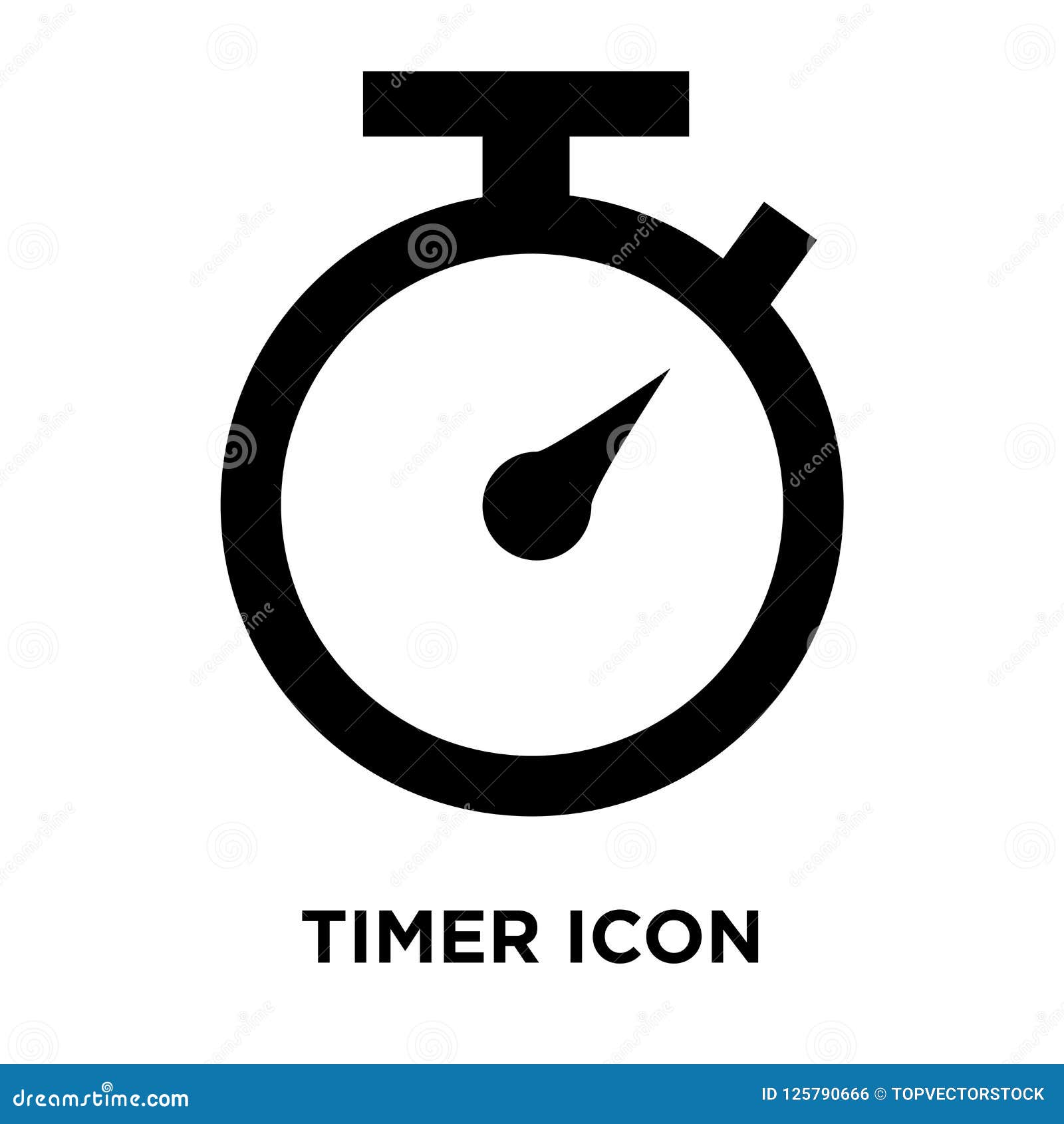 Timer Icon Vector Isolated On White Background Logo Concept Of Stock