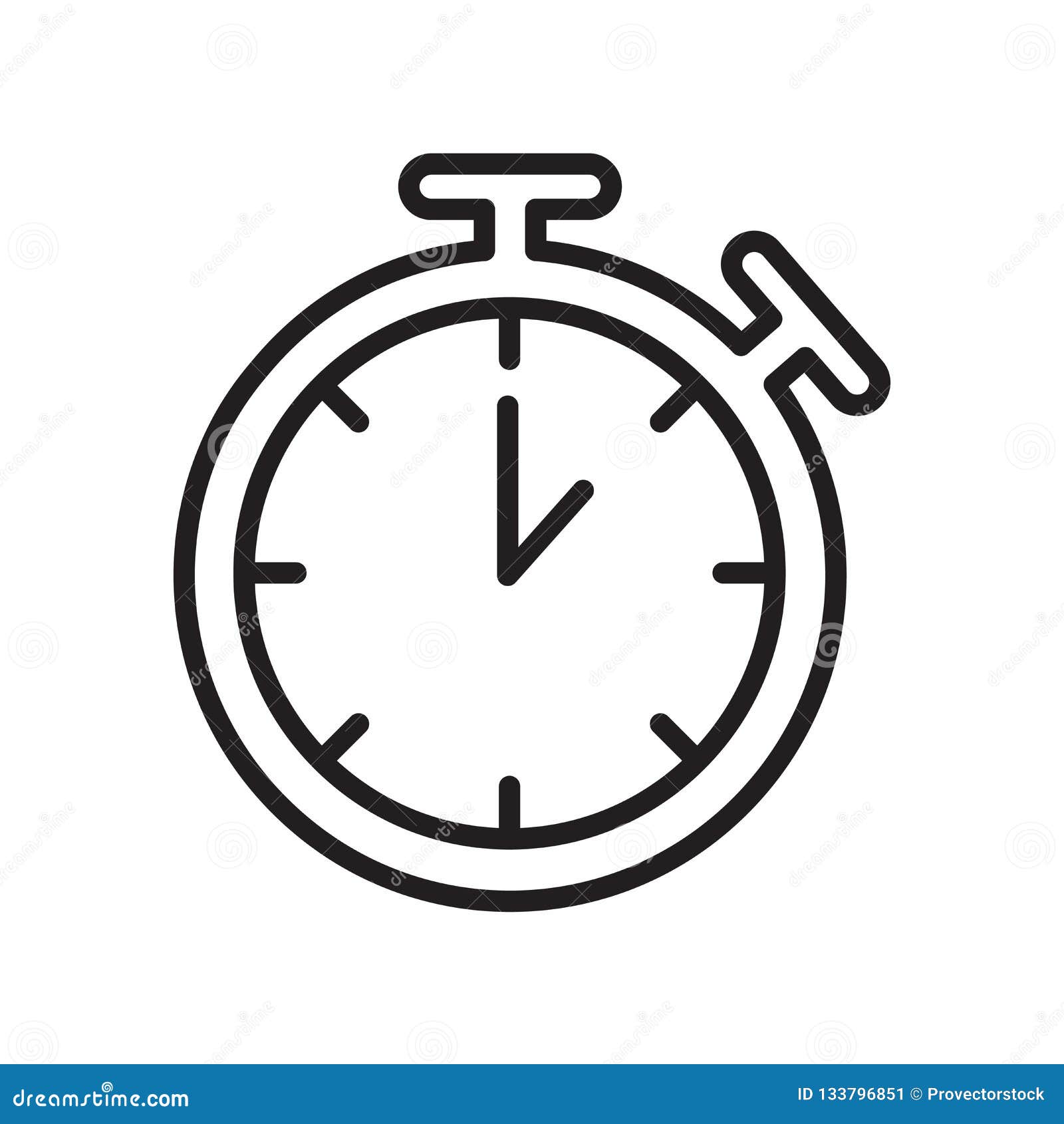 Timer Icon Vector Isolated On White Background Timer Sign Stock Vector