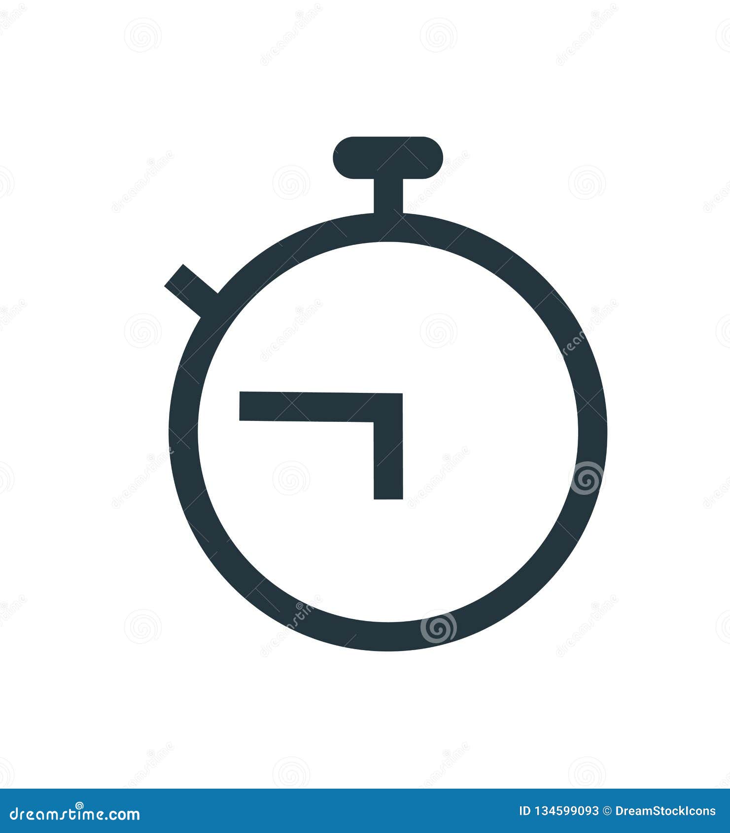 Timer Icon Vector Sign And Symbol Isolated On White Background Timer