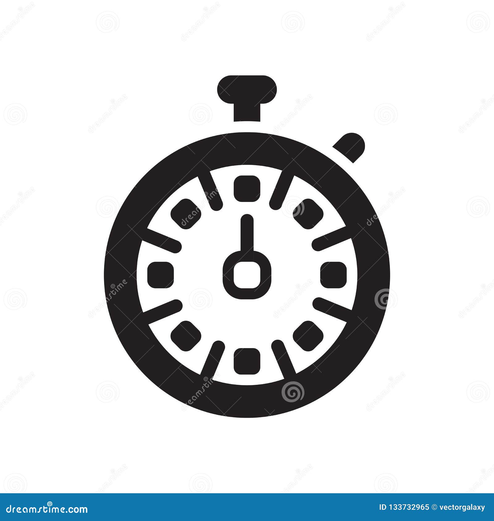 Timer Icon Vector Sign and Symbol Isolated on White Background Stock ...