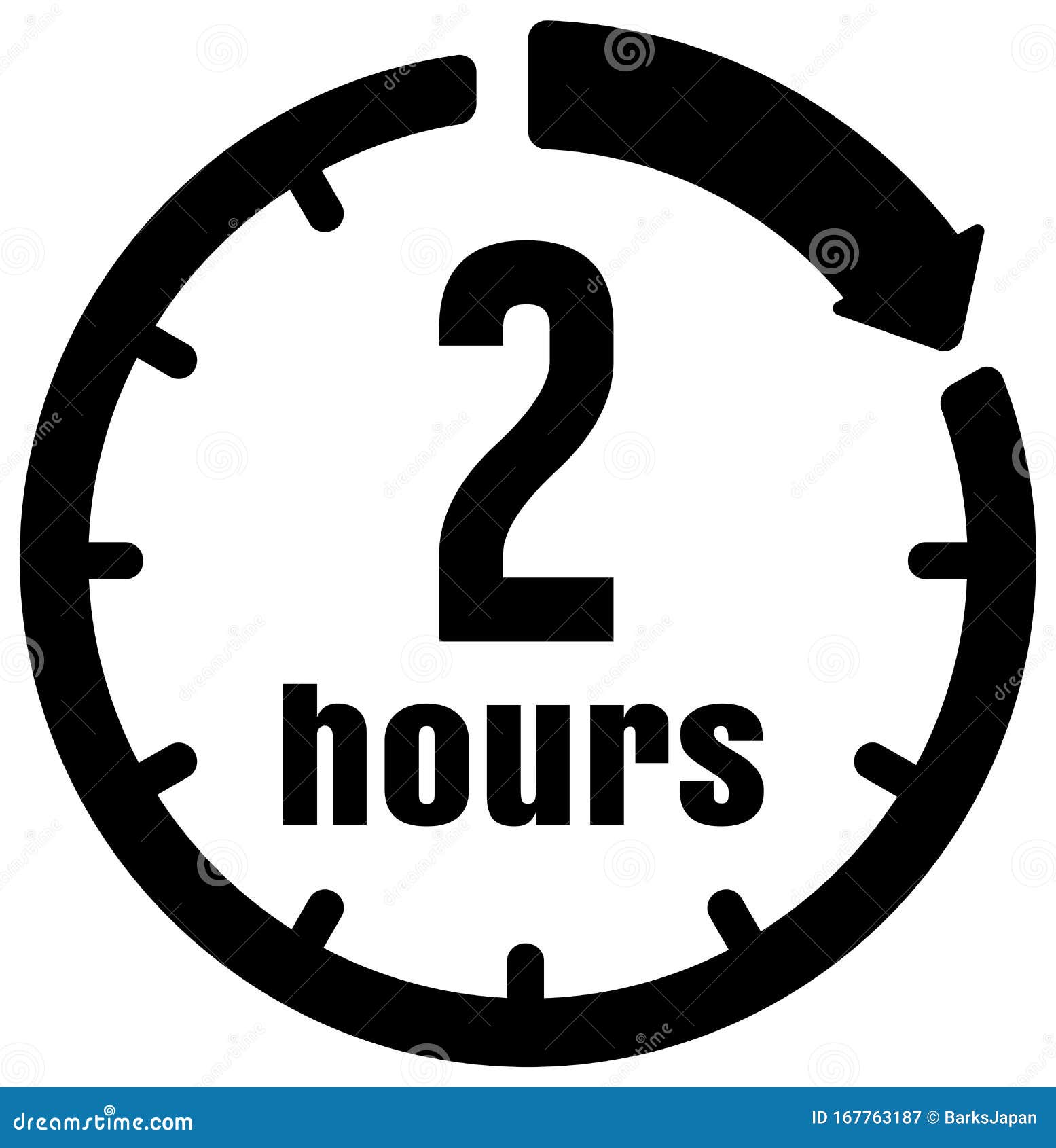 Timer, Ilustração Do ícone Do Relógio 2 Horas Ilustração do Vetor ...