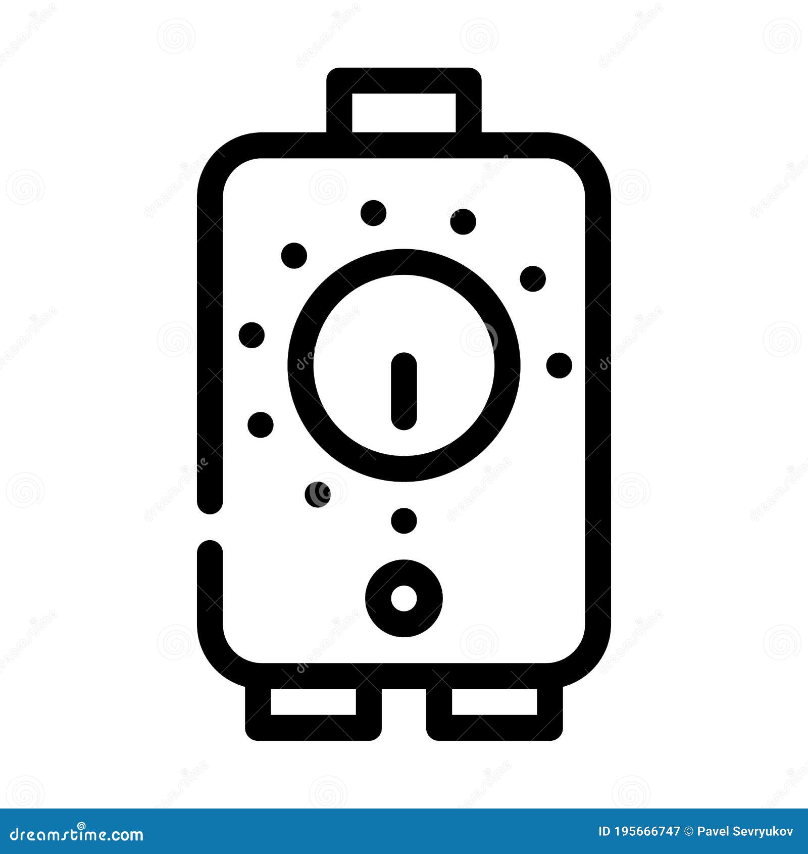 Timer Irrigation System Line Icon Vector Illustration Stock Vector ...