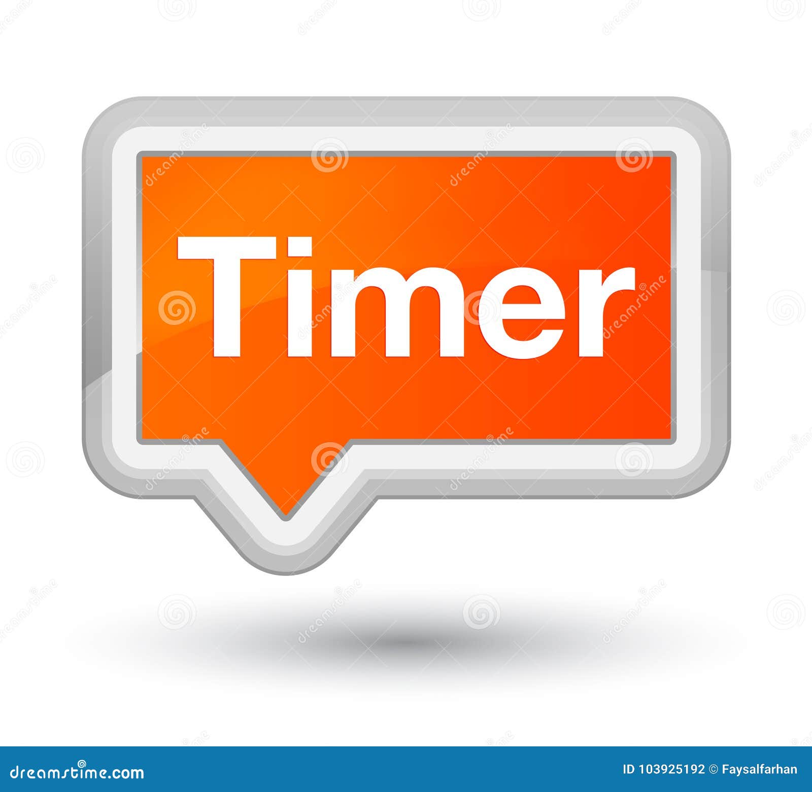 Timer Prime Orange Banner Button Stock Illustration - Illustration of ...