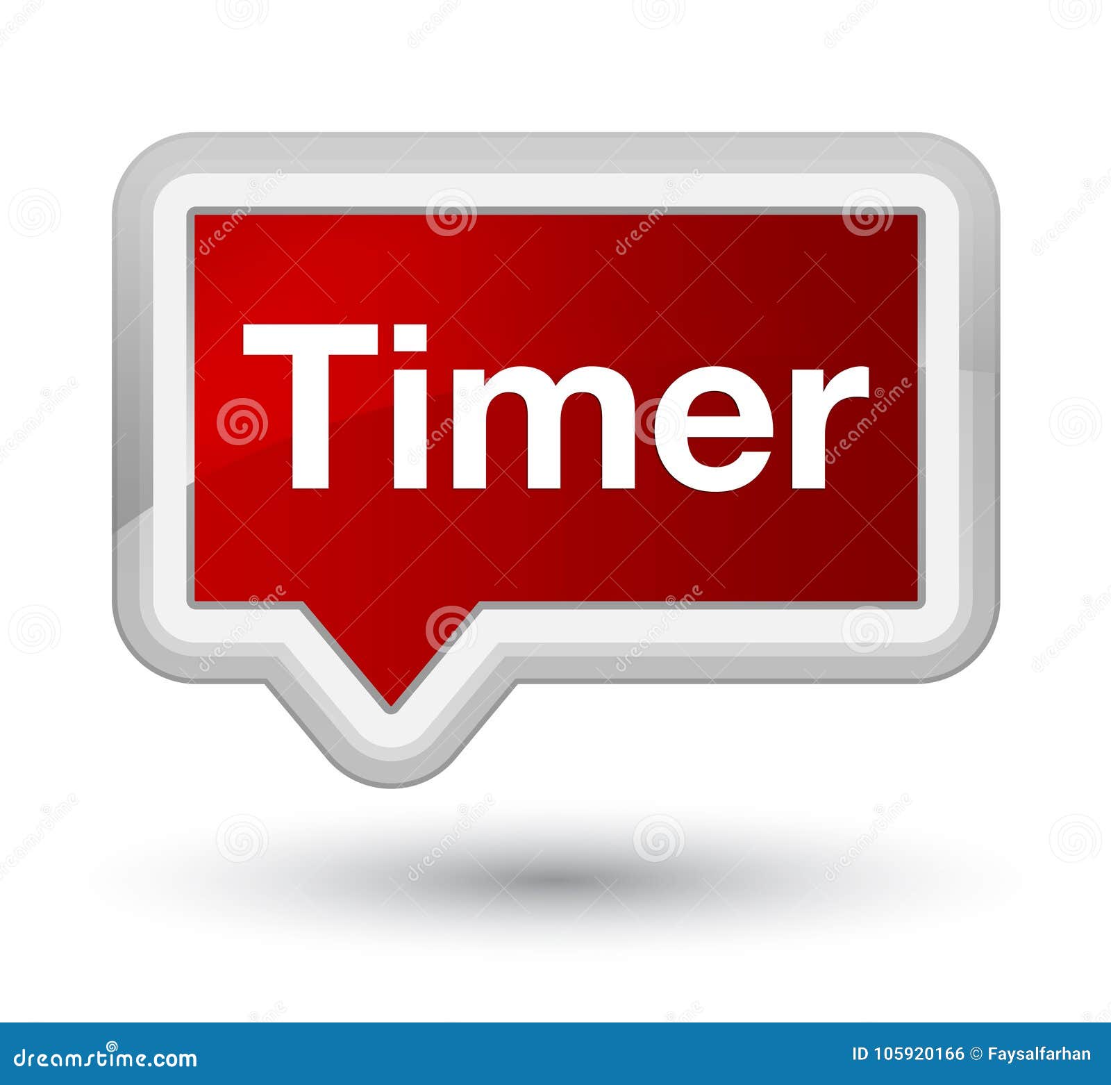 Timer Prime Red Banner Button Stock Illustration - Illustration of ...