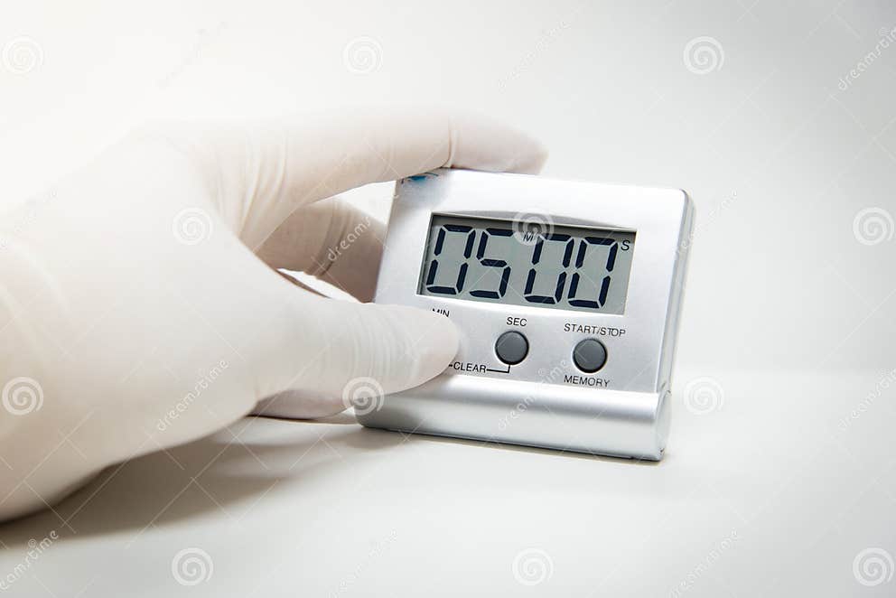 Timer laboratory equipment stock image. Image of black - 90274169