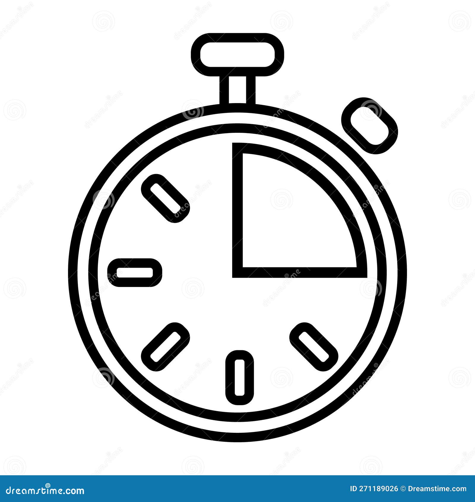 Timer Line Icon. Countdown Timer Symbol. Timer. Stopwatch Stock Vector ...