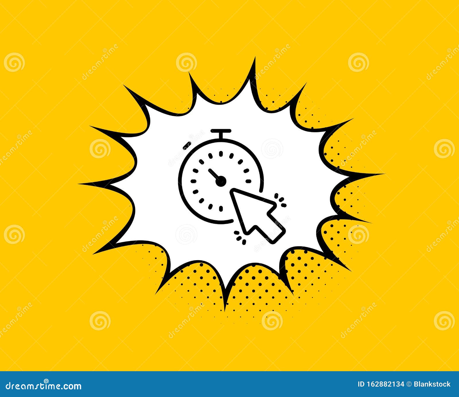 Timer Line Icon. Time or Clock Sign. Vector Stock Vector - Illustration ...