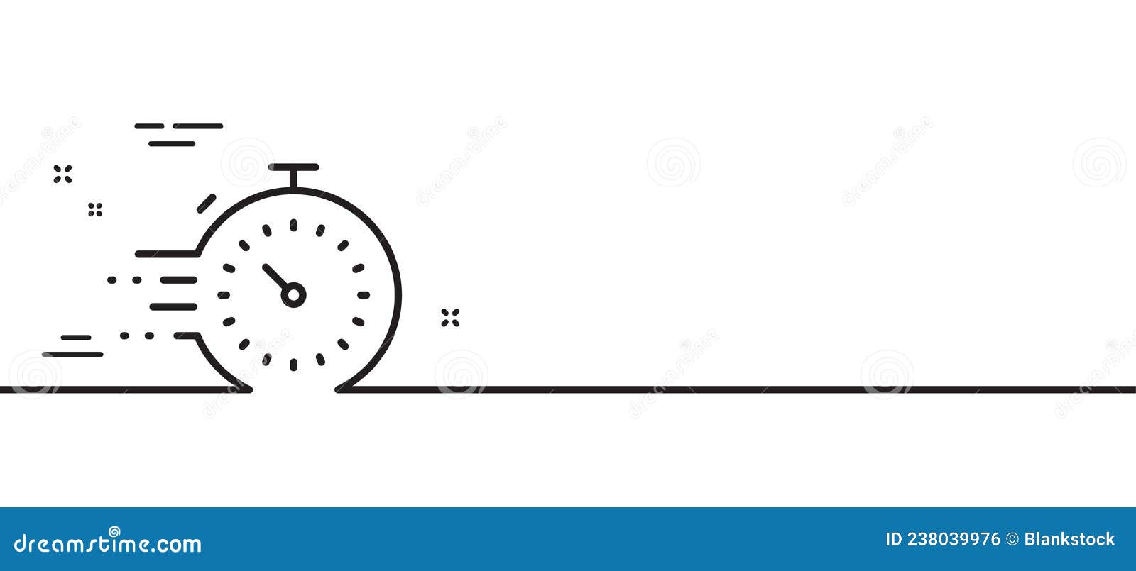Timer Line Icon. Time Management Sign. Stopwatch. Minimal Line Pattern ...