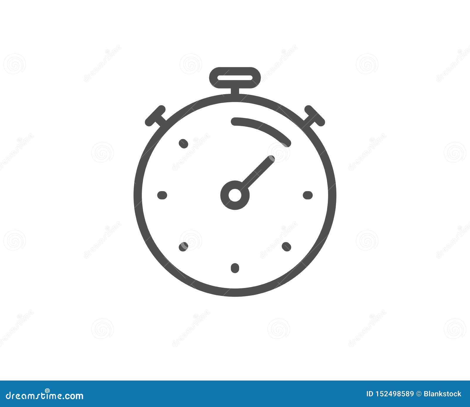 Timer Line Icon. Time Management Sign. Stopwatch. Vector Stock Vector ...