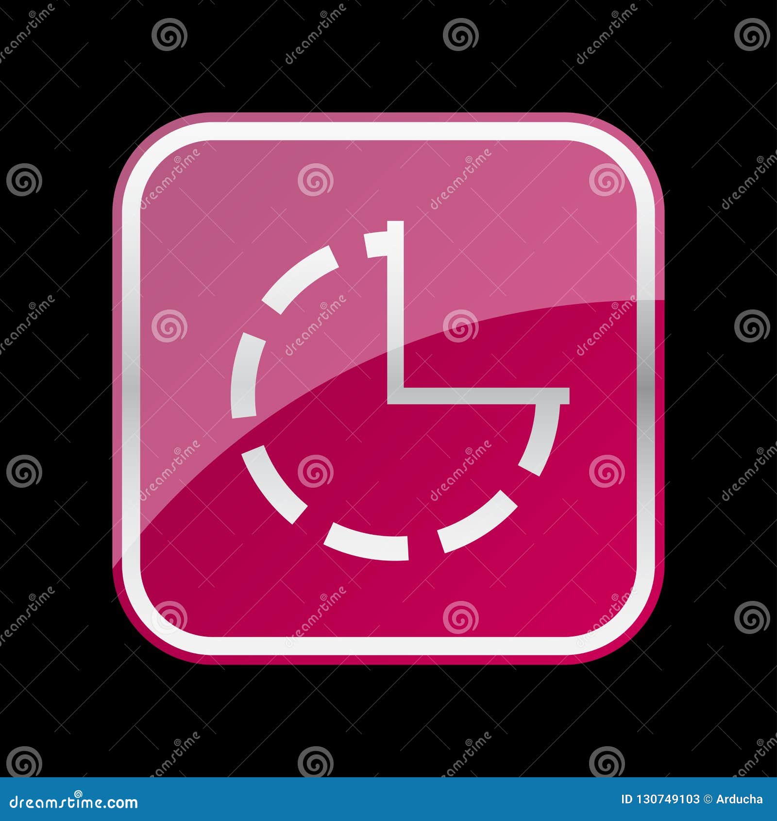 Timer loadings button icon stock illustration. Illustration of device ...