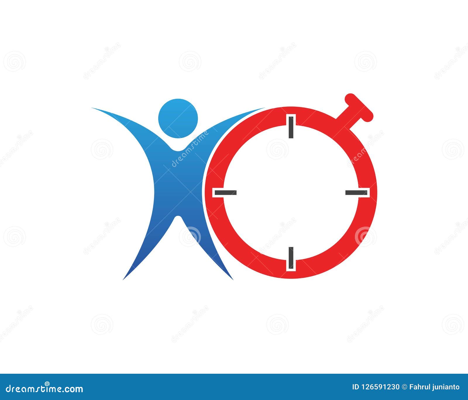 Timer Logo Design Template stock vector. Illustration of basic - 126591230