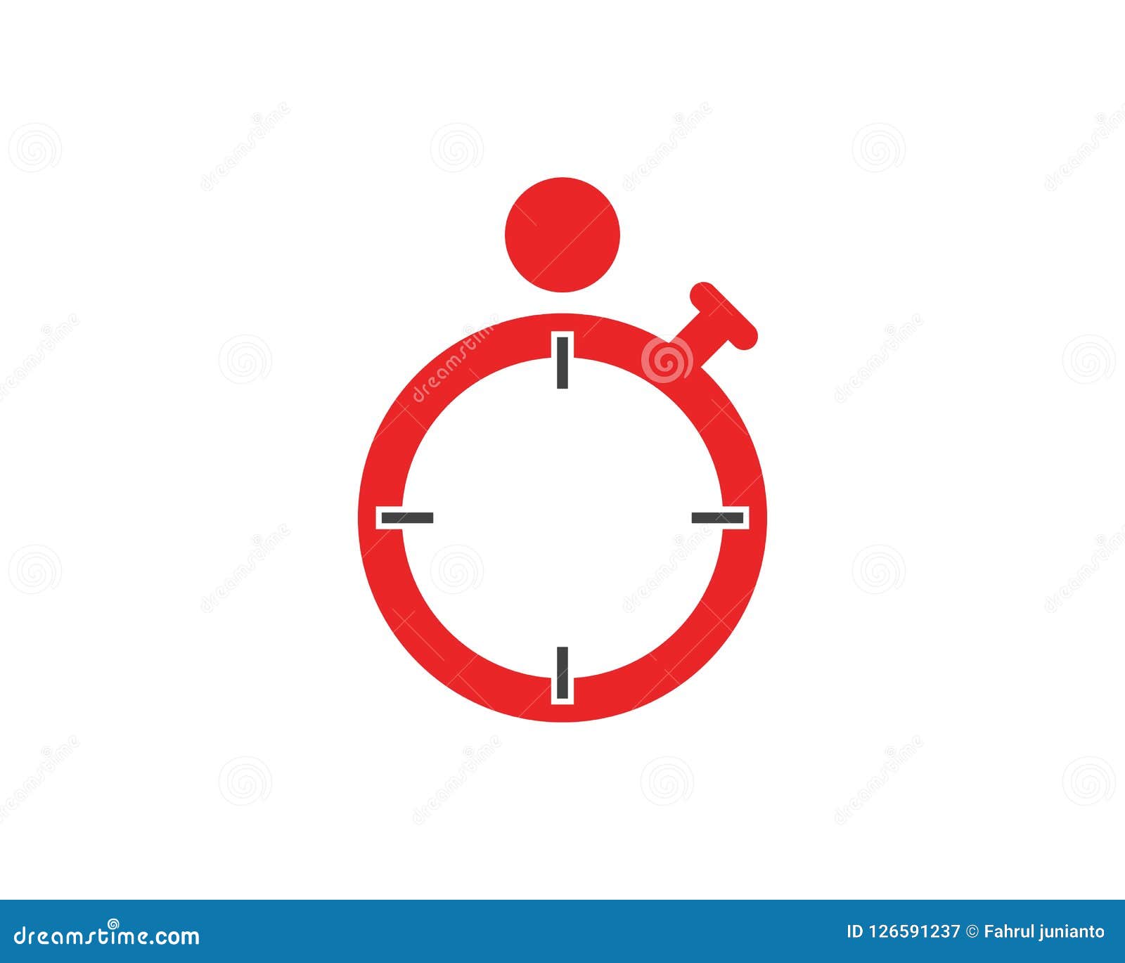 Timer Logo Design Template vektor abbildung. Illustration von ...