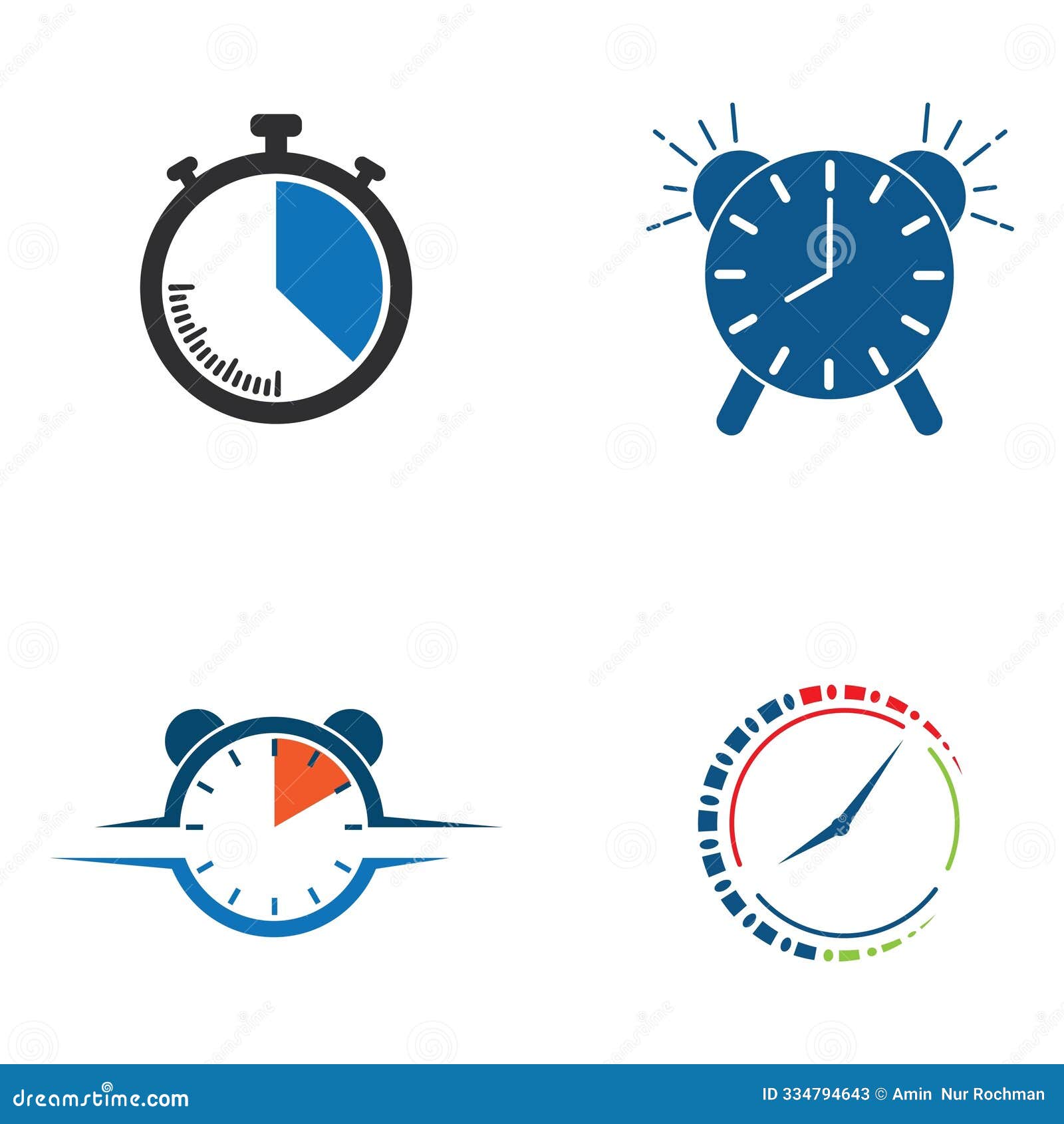 Timer Logo Vector Template Illustration Stock Illustration ...