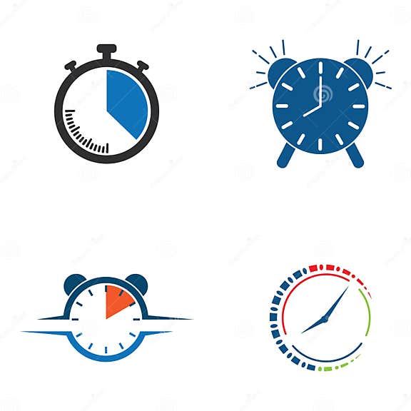 Timer Logo Vector Template Illustration Stock Illustration ...