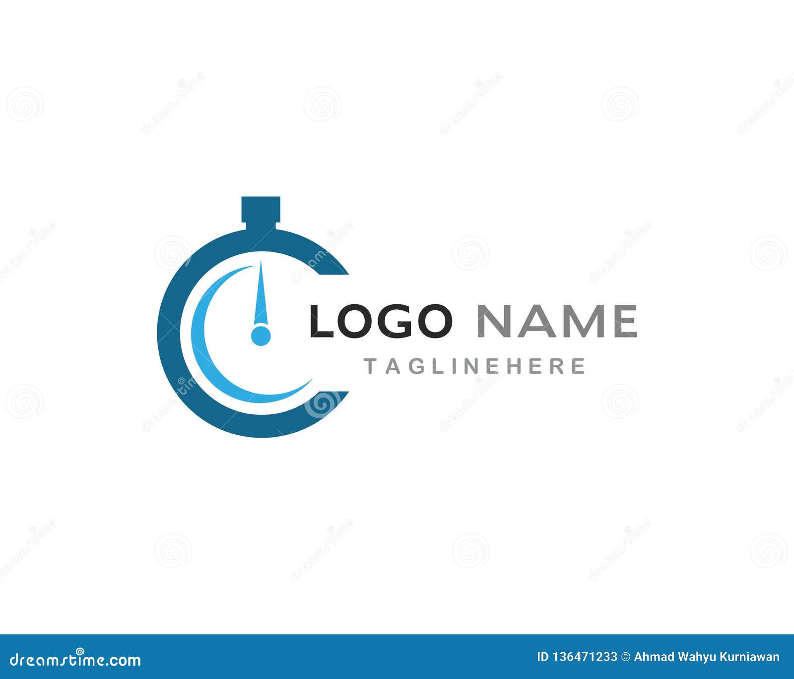 Timer logo vector stock vector. Illustration of service - 136471233