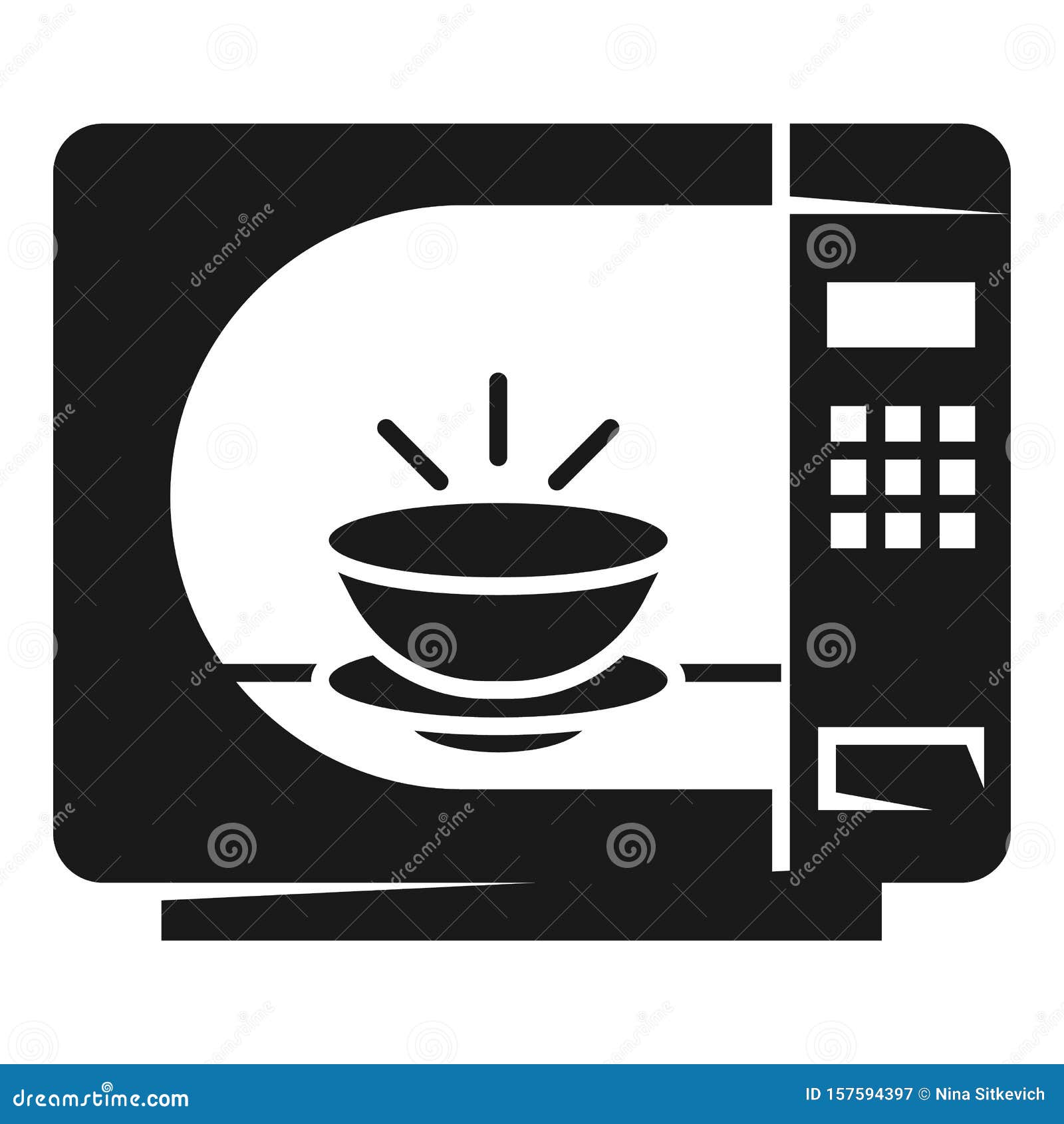 Timer Microwave Icon, Simple Style Stock Vector - Illustration of ... Timer Microwave Icon, Simple Style Stock Vector - Illustration of ...