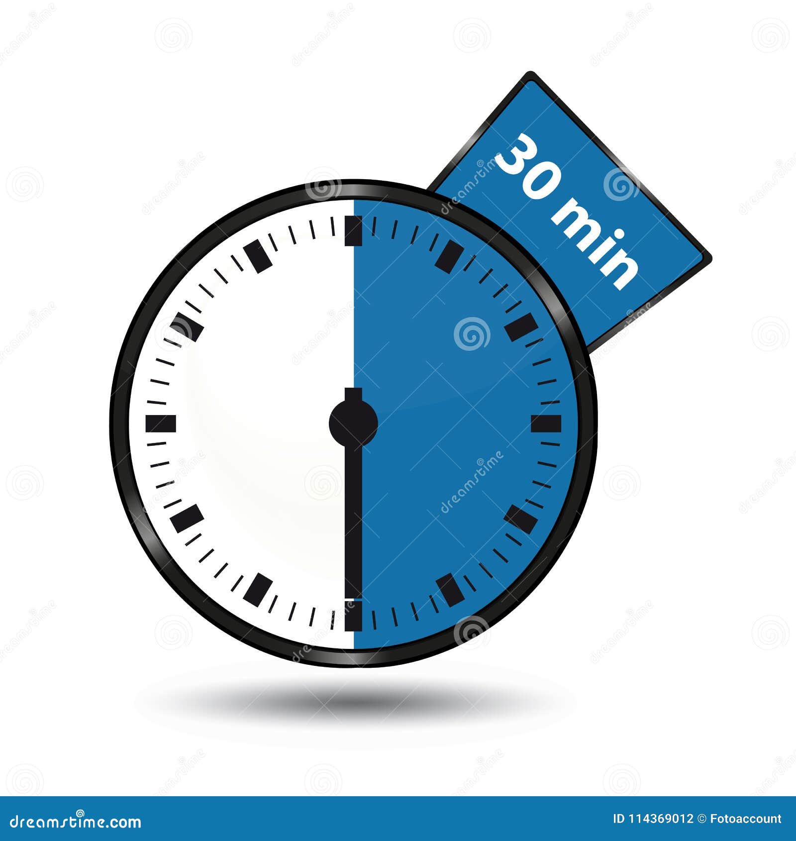 Timer 30 Minutes - Vector Illustration - Isolated on White Stock Vector ... Timer 30 Minutes - Vector Illustration - Isolated on White Stock Vector ...