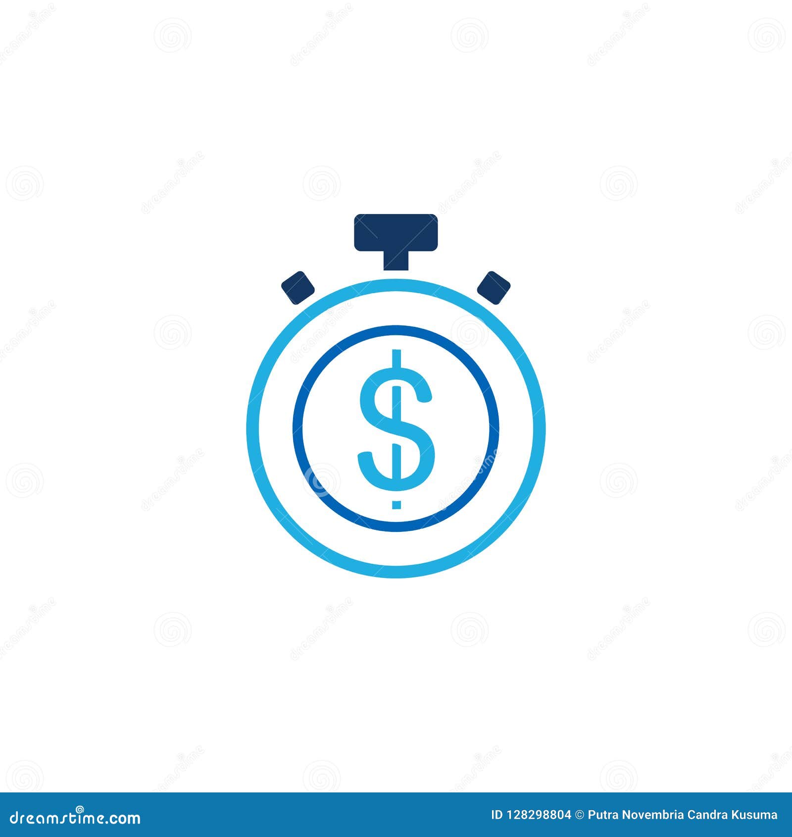 Timer Money Logo Icon Design Stock Illustration - Illustration of ...