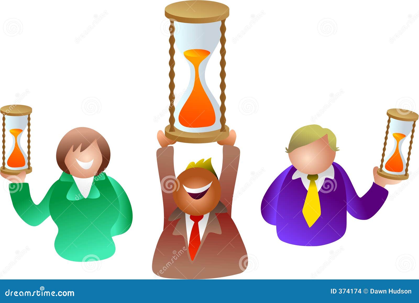Timer people stock illustration. Illustration of achievement - 374174