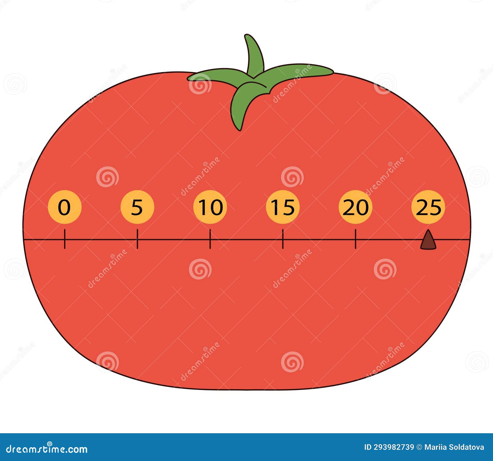 Timer Pomodoro Time Management. Mechanical Clock Timer for Working ...