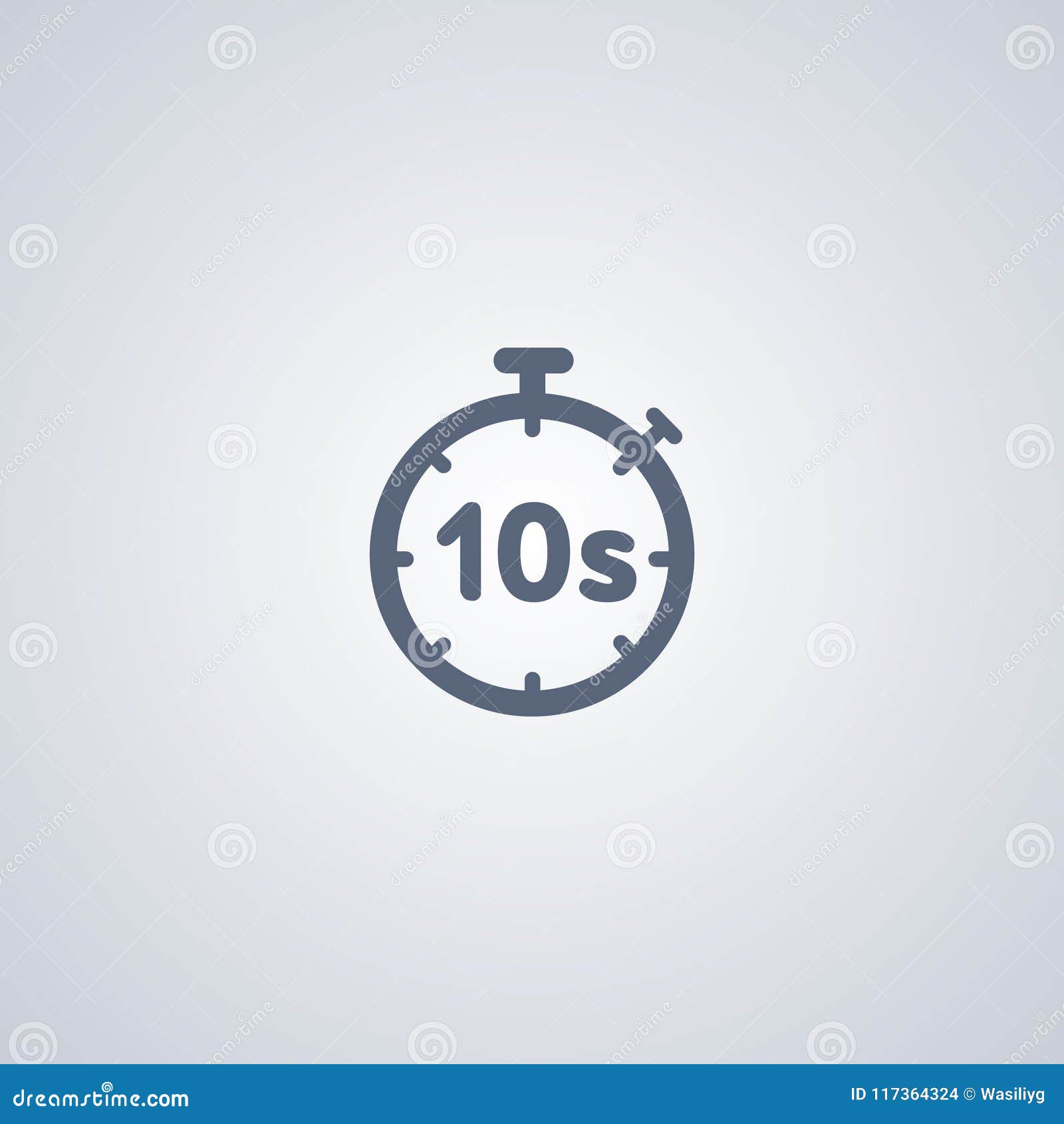 Timer 10 Seconds , Vector Best Flat Icon Stock Vector - Illustration of ...