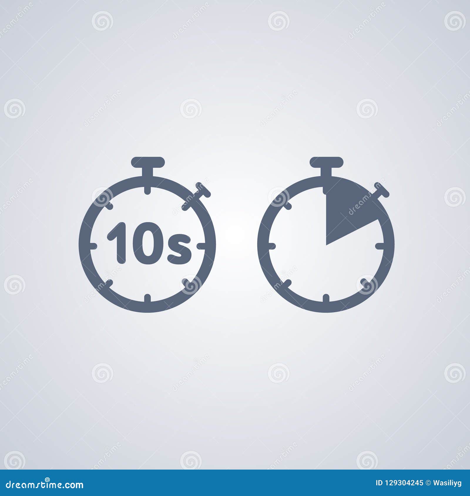 Timer 10 Seconds , Vector Best Flat Icon Stock Vector - Illustration of ...