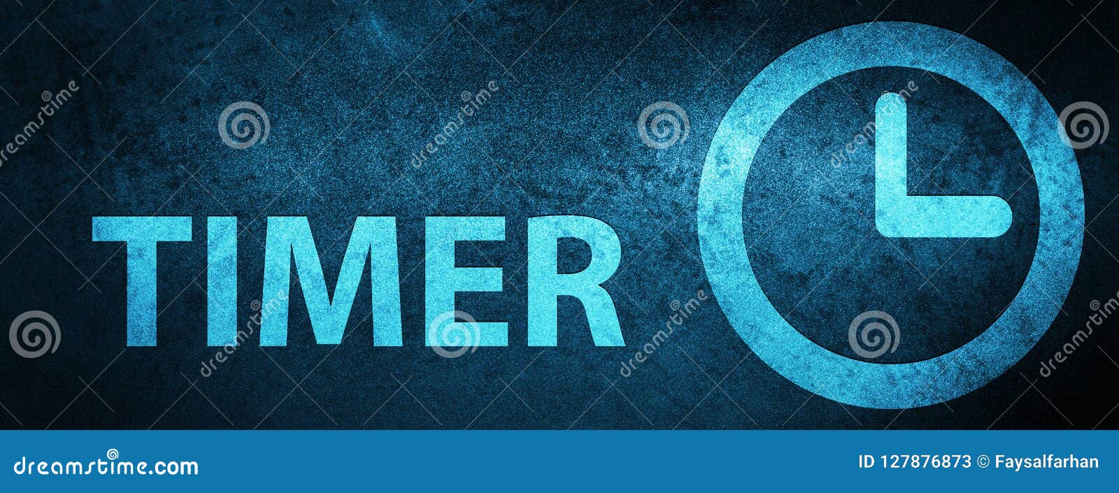 Timer Special Blue Banner Background Stock Illustration - Illustration ...