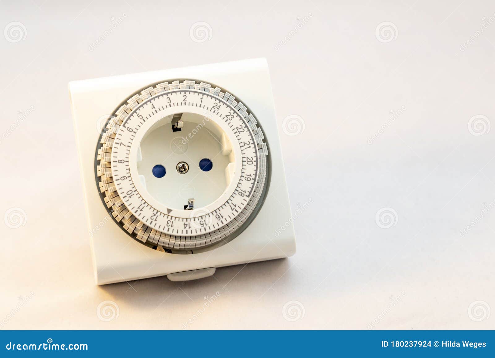 Timer Switch on White Background Stock Photo - Image of plug, analogue ...