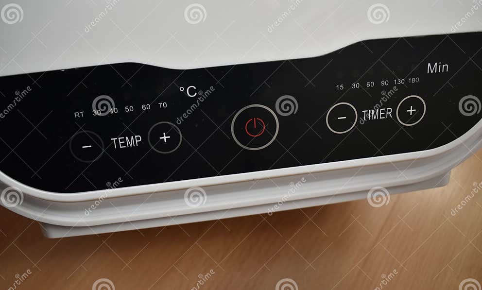 The Timer and Temperature on a Device Stock Photo - Image of modern ...