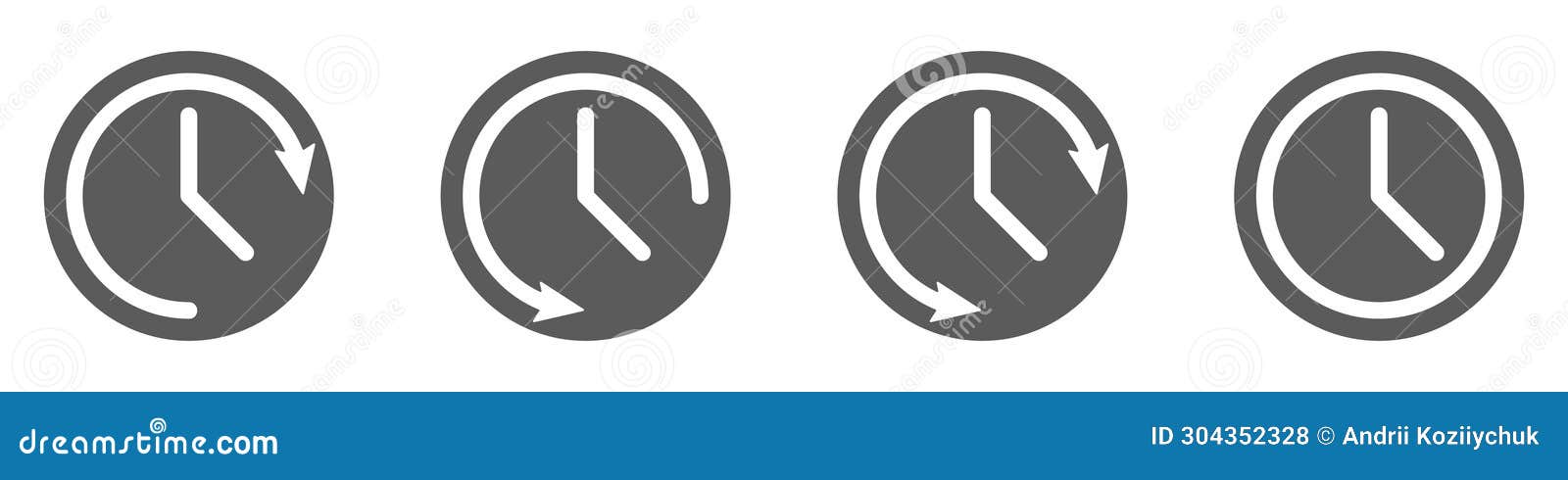 Timer Vector Icon Set. Time Return Icons Vector. Product Return Symbol ...