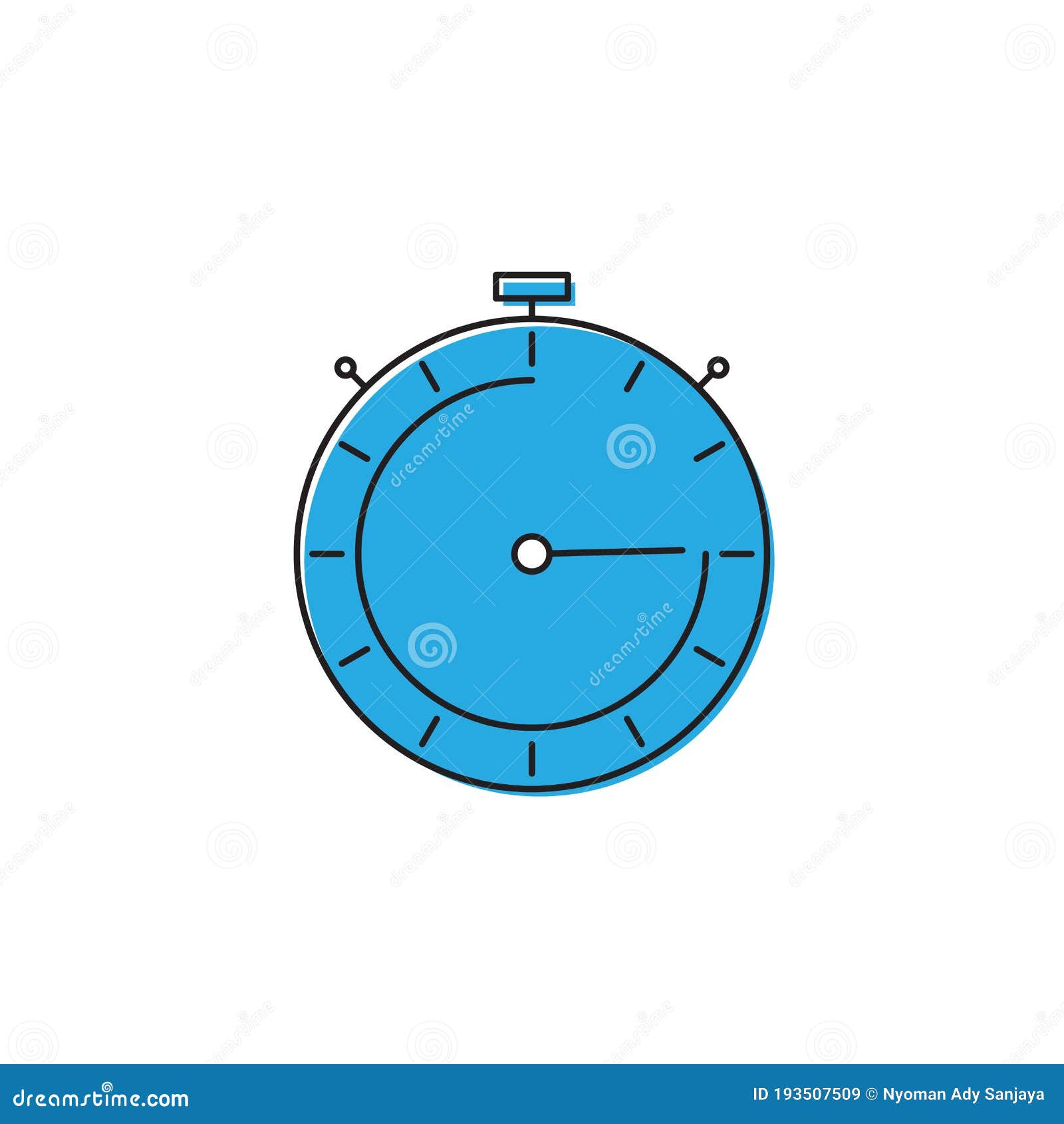 Timer Vector Icon Symbol Isolated on White Background Stock Vector ...