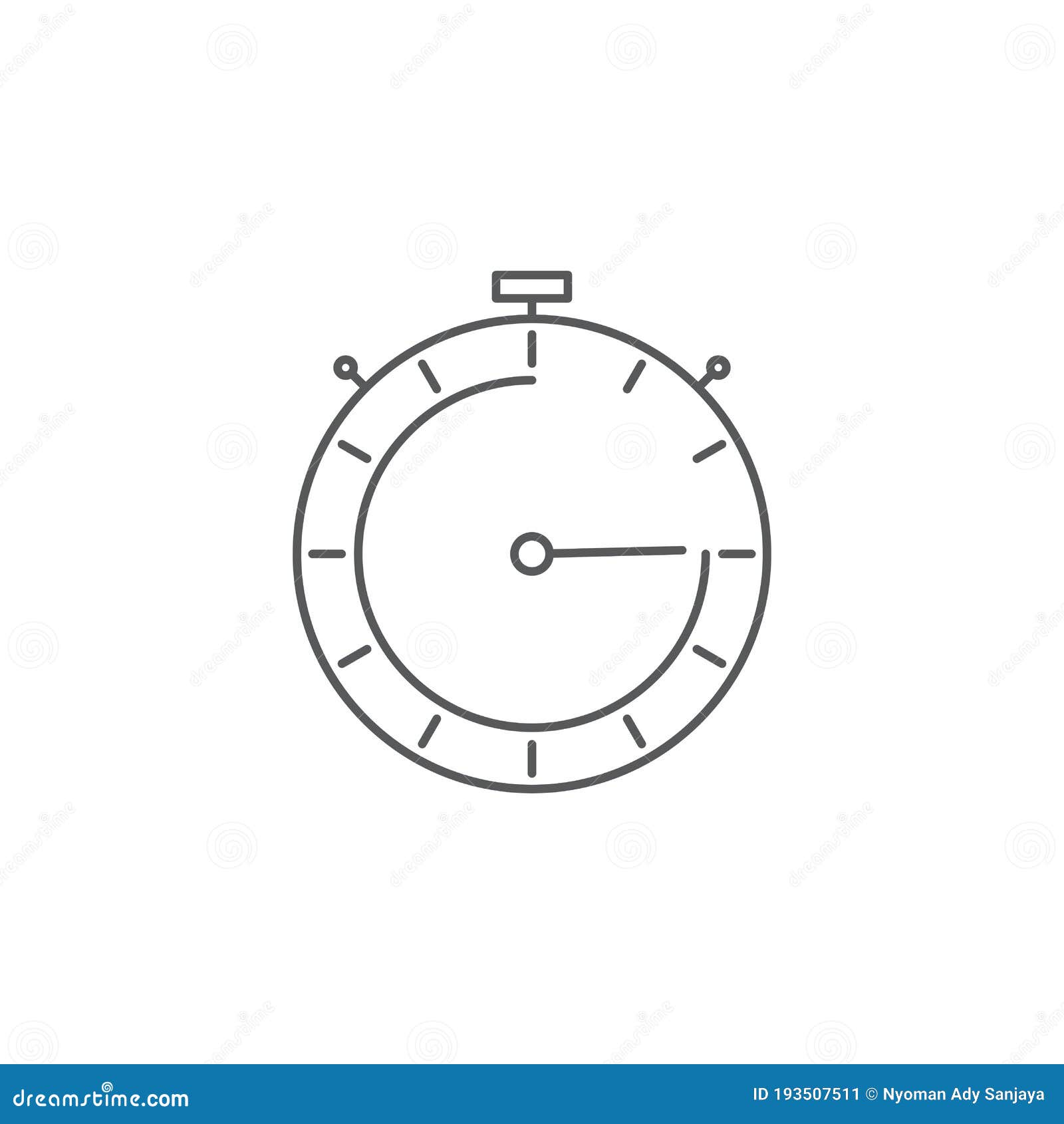 Timer Vector Icon Symbol Isolated on White Background Stock Vector ...
