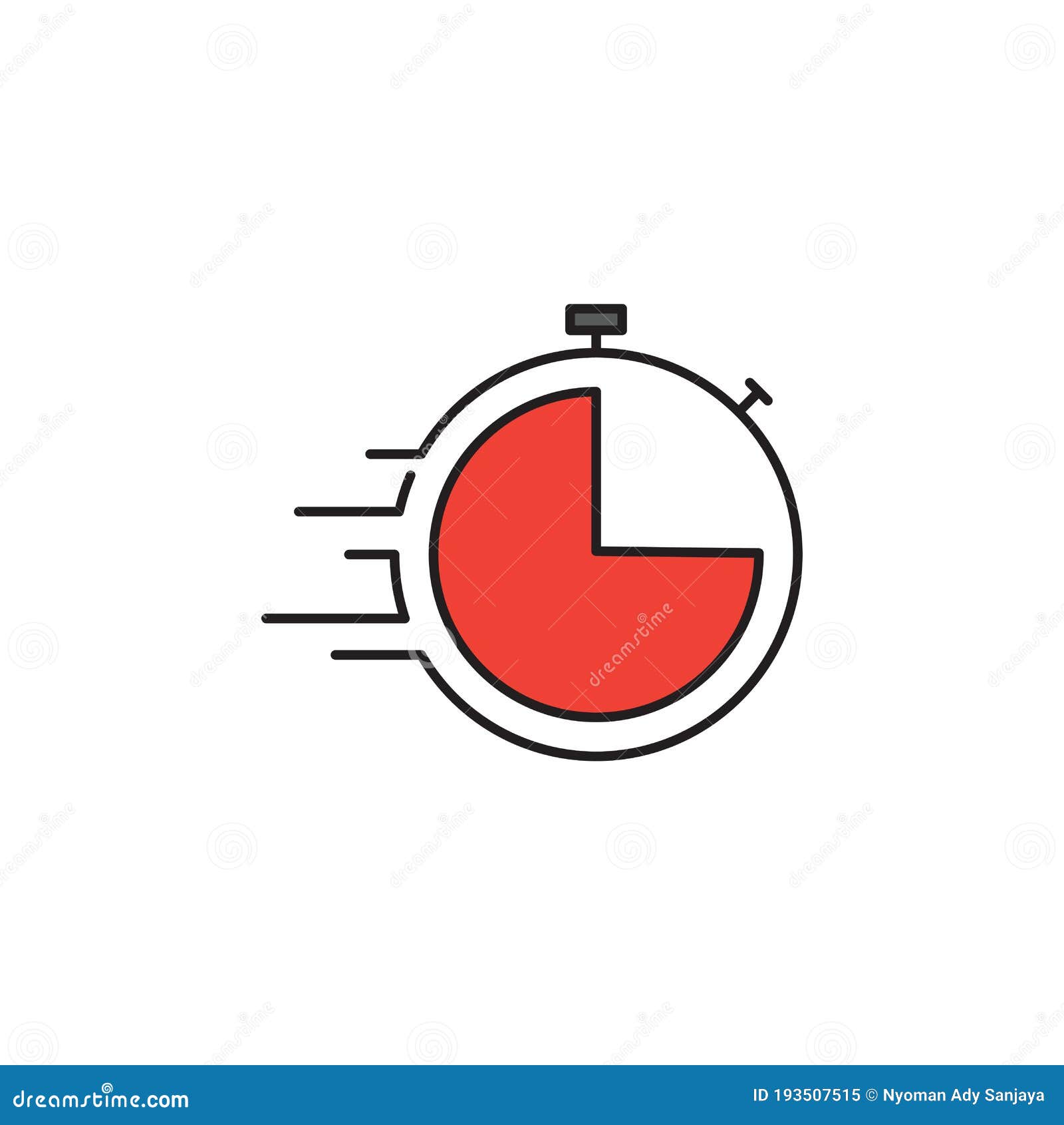Timer Vector Icon Symbol Isolated on White Background Stock Vector ...