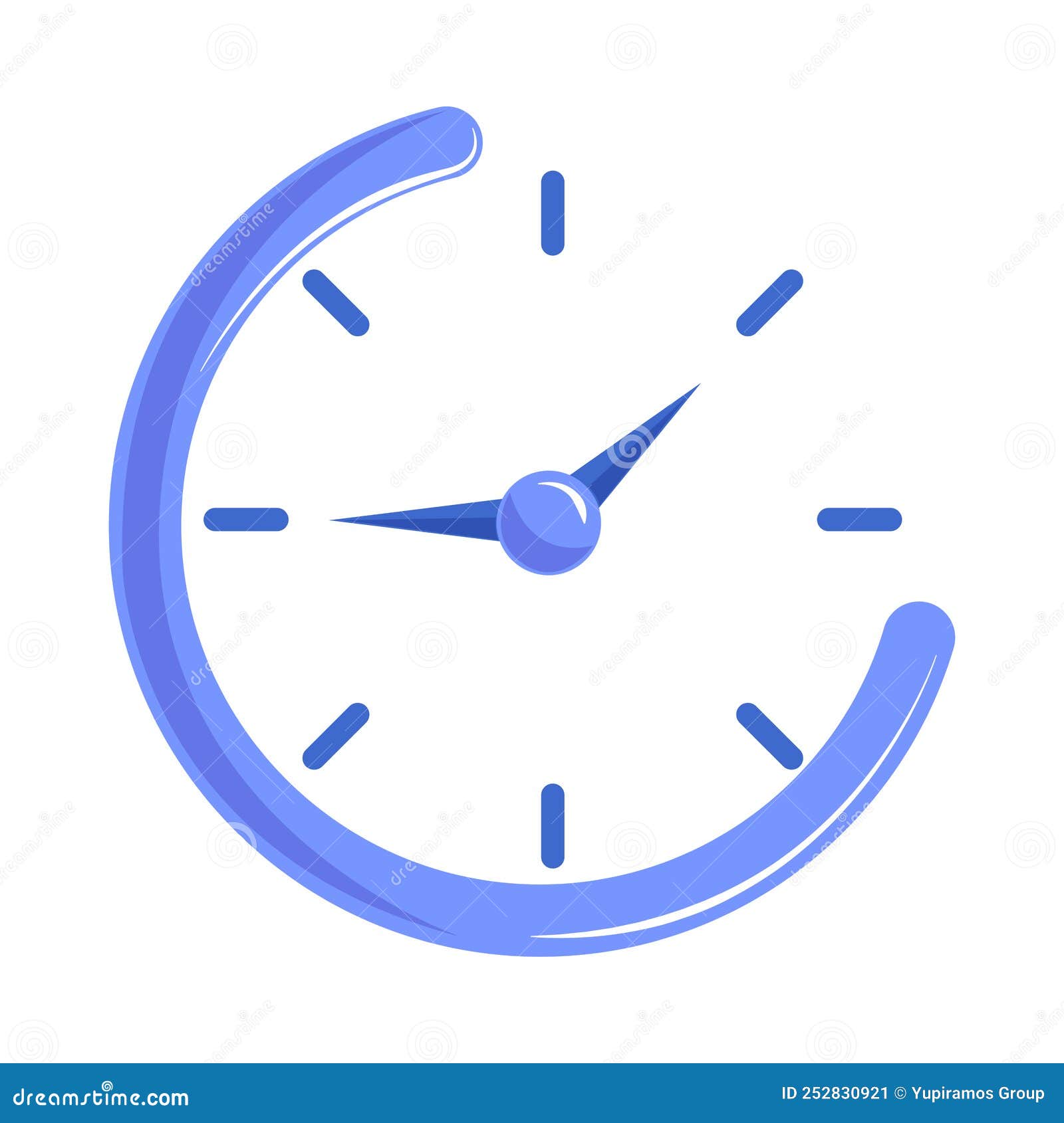 Timer on white background stock vector. Illustration of icon - 252830921