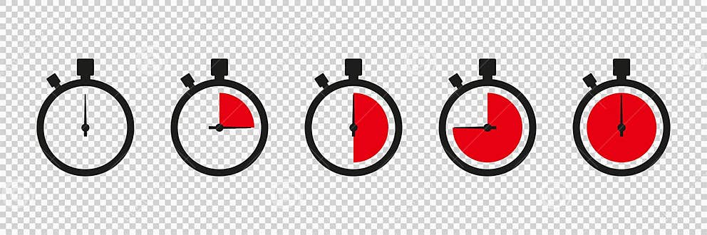 Timers Icon on Transparent Background. Isolated Vector Elements ...