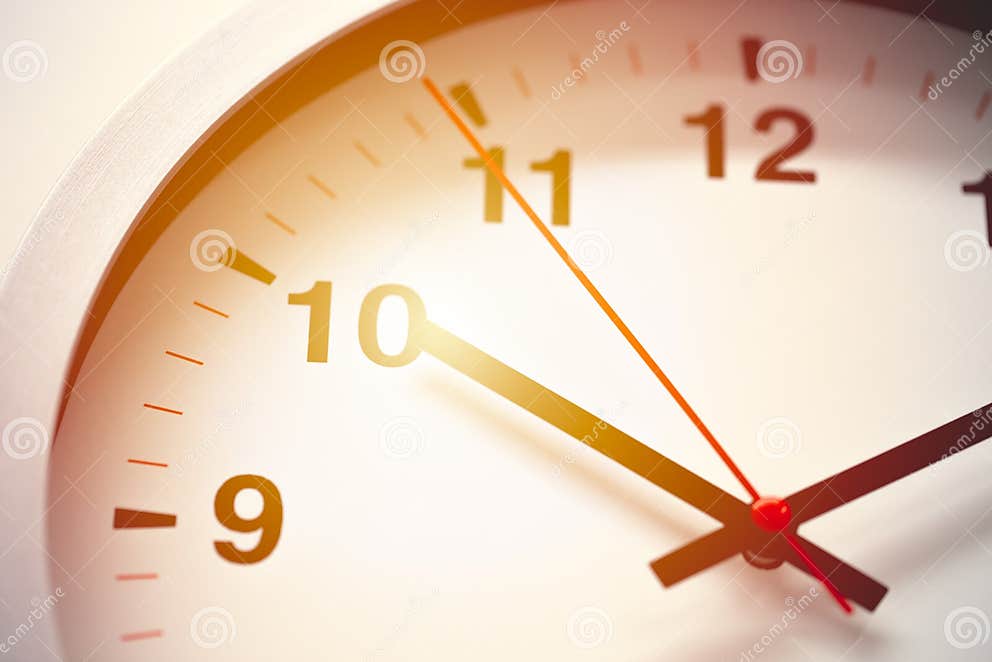 Times Clock Working Hours Concept Stock Photo - Image of accuracy ...