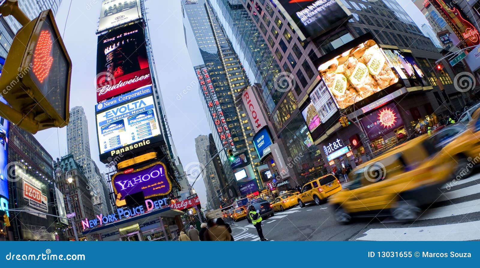Times Square editorial image. Image of lights, aerial - 13031655