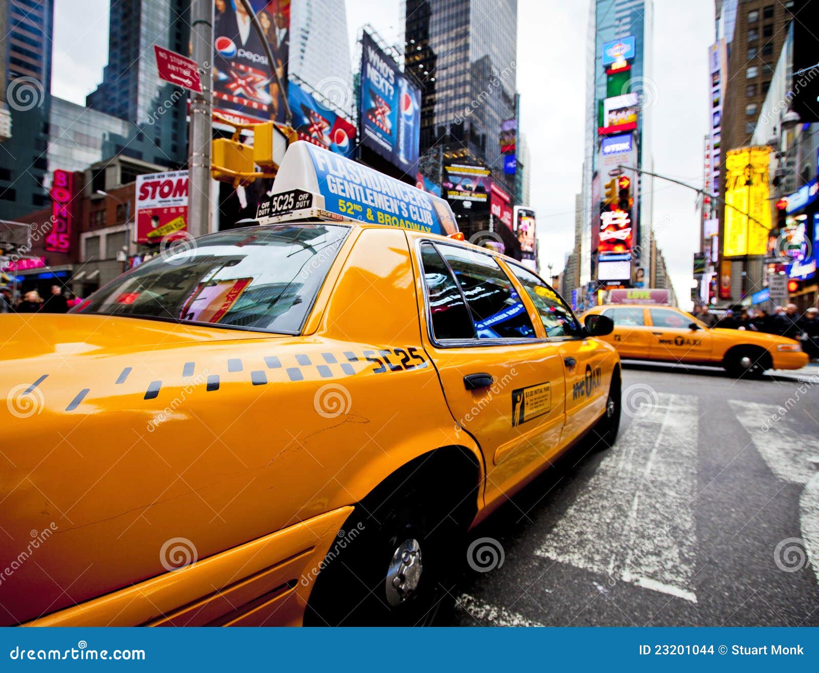 Times Square editorial stock image. Image of taxi, sightseeing - 23201044