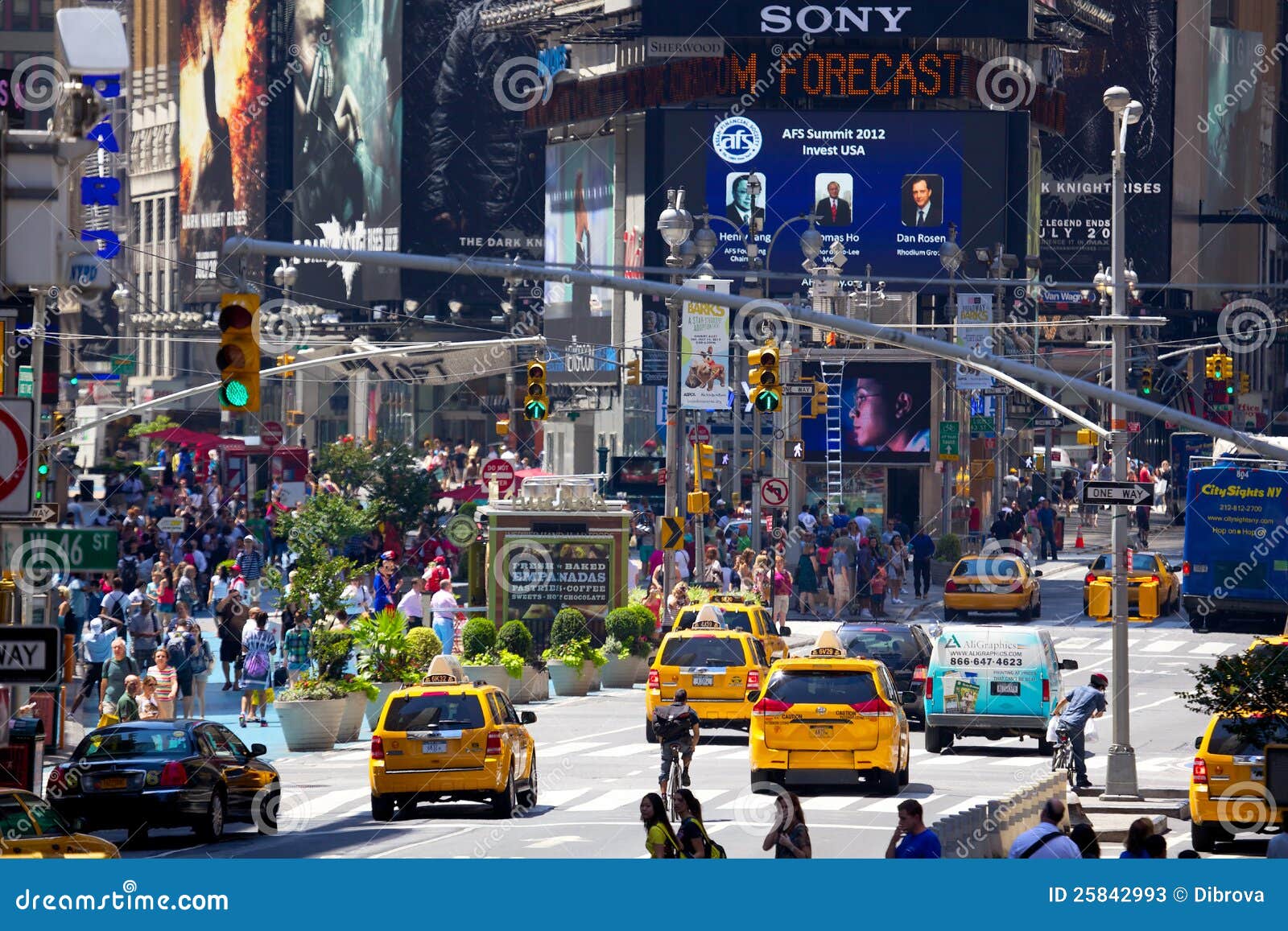 Times Square photo stock éditorial. Image du advertising - 25842993
