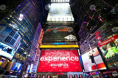 Times Square advertising editorial stock photo. Image of landmark ...