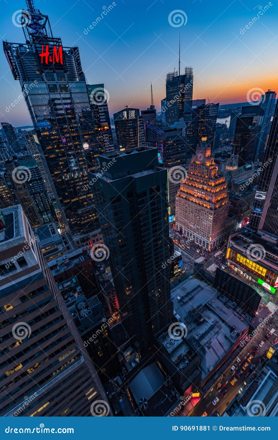Times Square editorial photo. Image of newyorkcity, skyscraper - 90691881