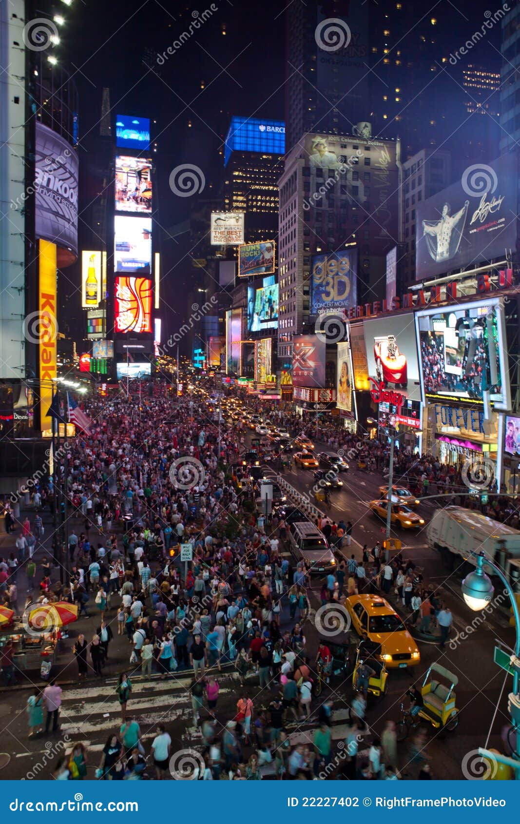 Times Square Entro La Notte Fotografia Editoriale - Immagine di segno ...
