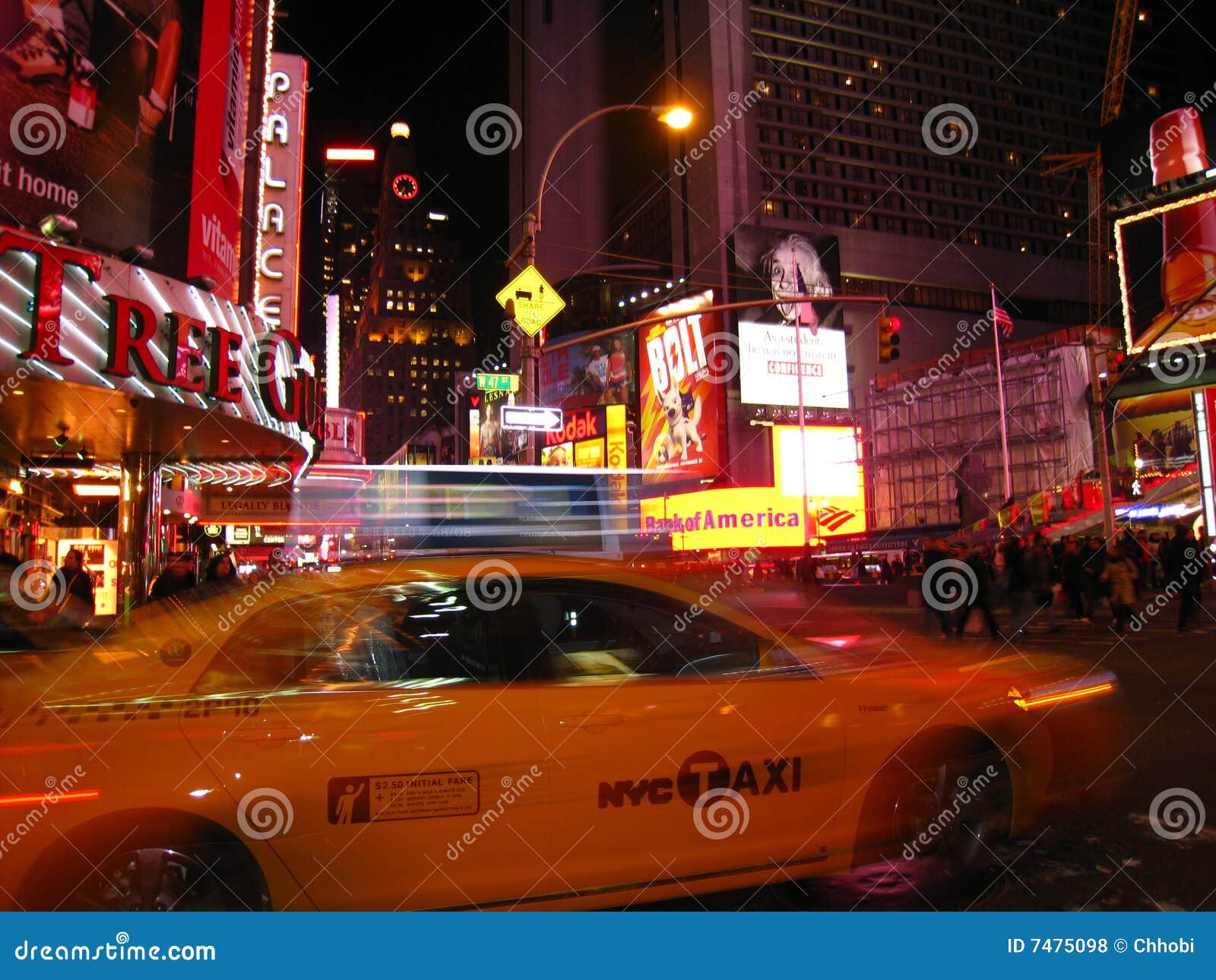Times Square Entro La Notte Fotografia Stock Editoriale - Immagine di ...