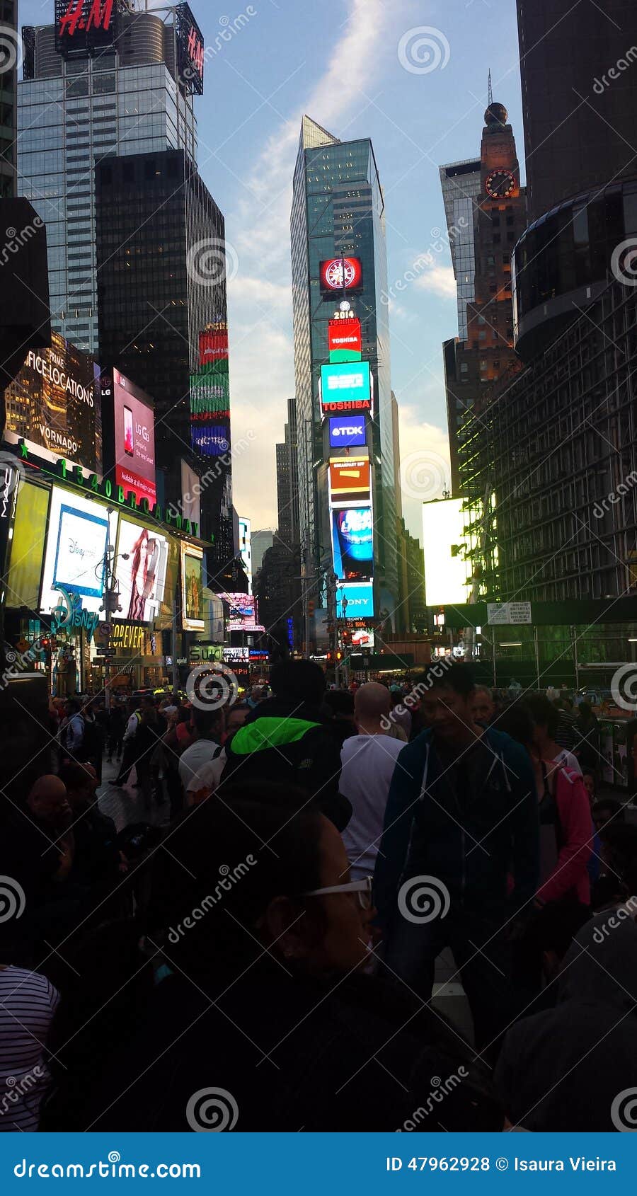 Times Square Lights editorial stock photo. Image of lights - 47962928